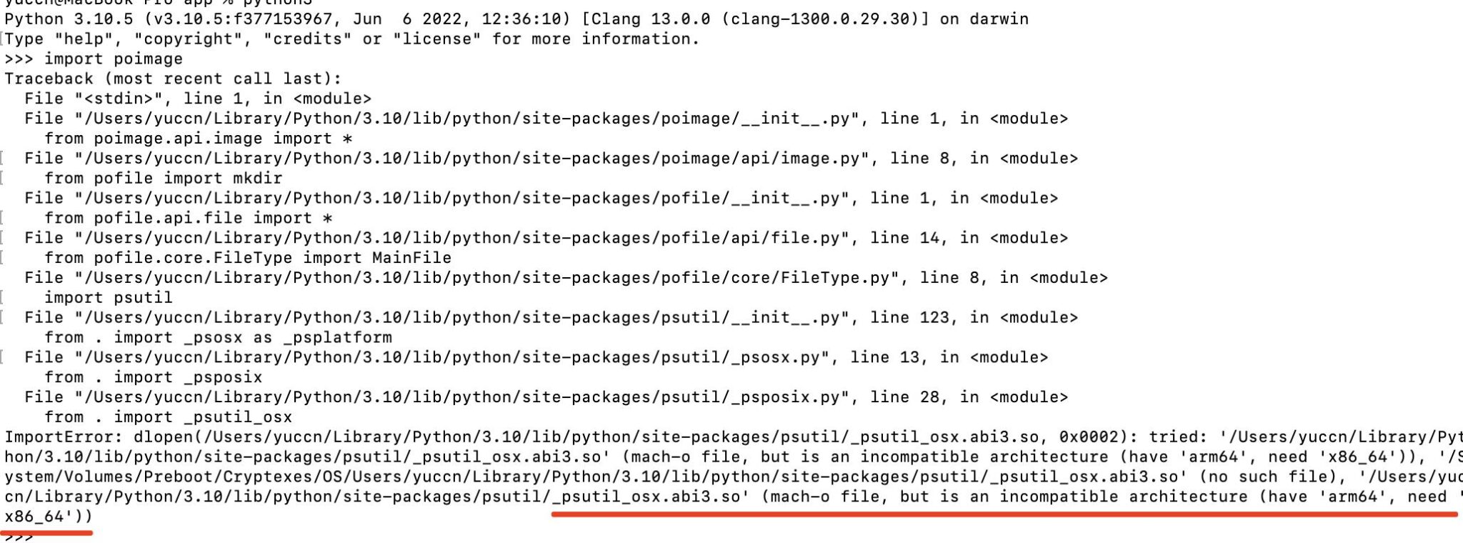 Macbook M1 python3 报错 (have ‘arm64’, need ‘x86_64’)问题 – 编程想法-逻辑客栈